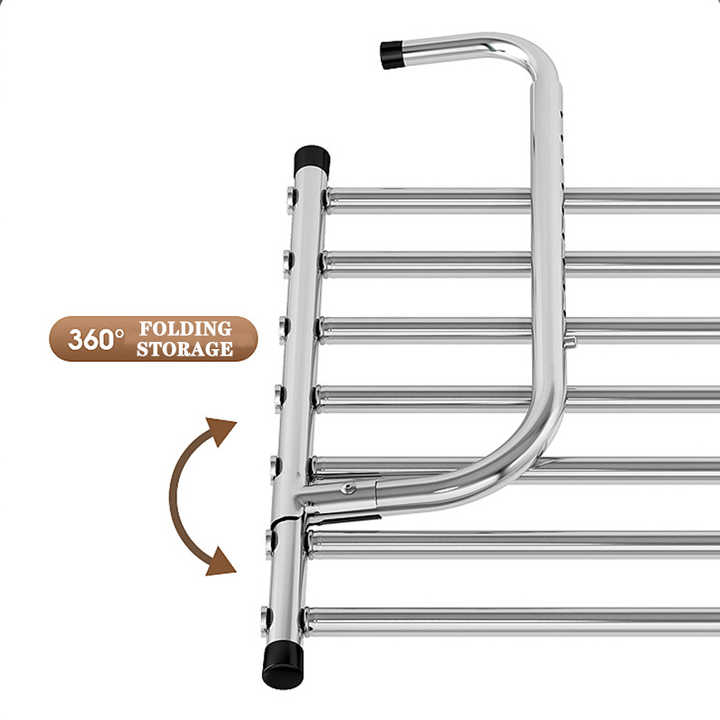 High Quality Wall Mounted Folding Towel Drying Rack Foldable Clothes ...