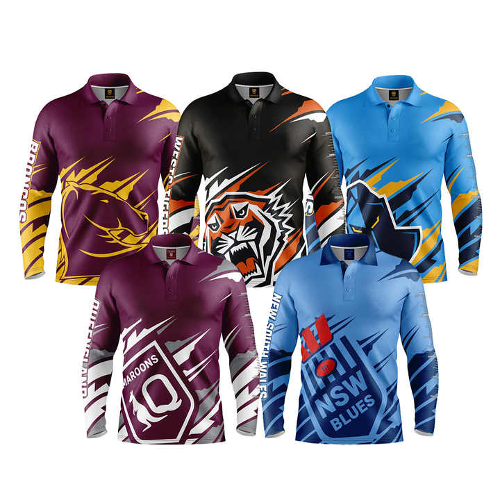 Wholesale Sublimated Printing Customize Nrl All Teams Uniform Wear Long ...