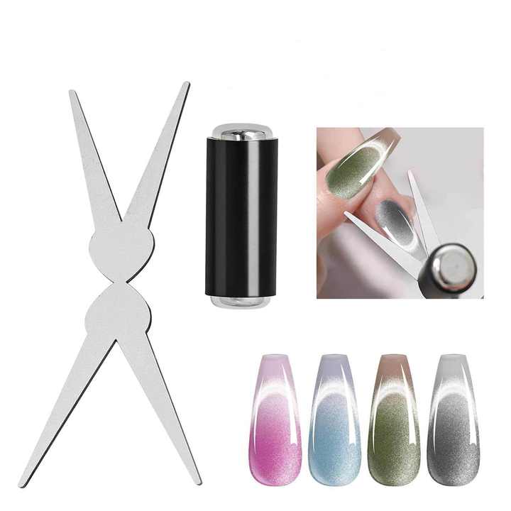 New Double Ended Strong Cat Eye Magnet French DIY Manicure Nail Art ...