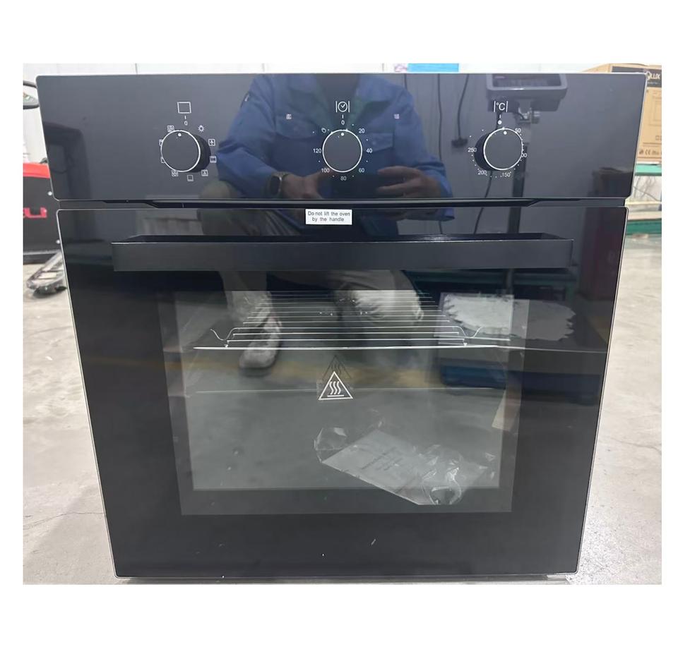 24" 60cm Built-in Electric Ovens with 9 Functions, Knobs Control, Black ...