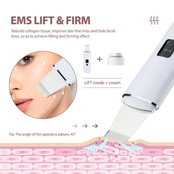 Ultrasonic Pore Spatula - Deep Cleansing Facial Scrubber