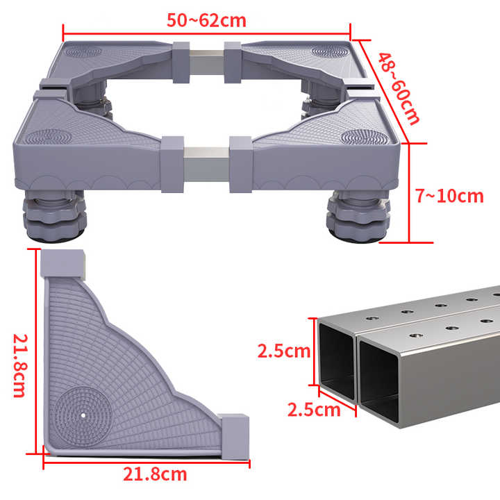 Washing Machine Stand Bracket Multi-functional Movable Dryer Movable ...