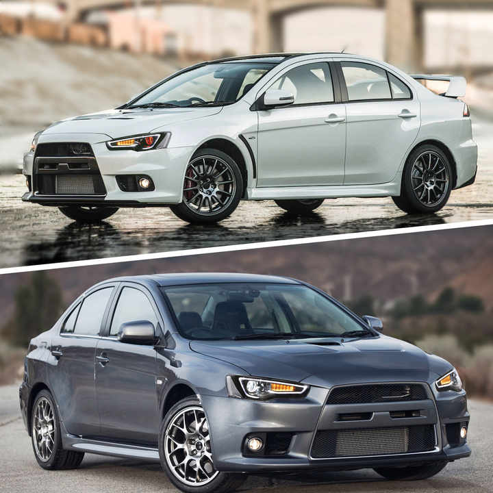 VLAND Dual Beam Projector Headlights for Mitsubishi Lancer/evo X 2008-2018