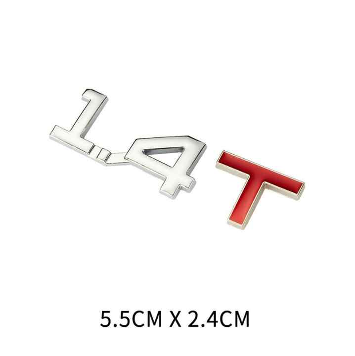 Mental Chrome 1.4T 1.5T 1.6T 1.8T 2.0T 2.5T 3.0T Car Badge Emblem Boot Sticker| Alibaba.com