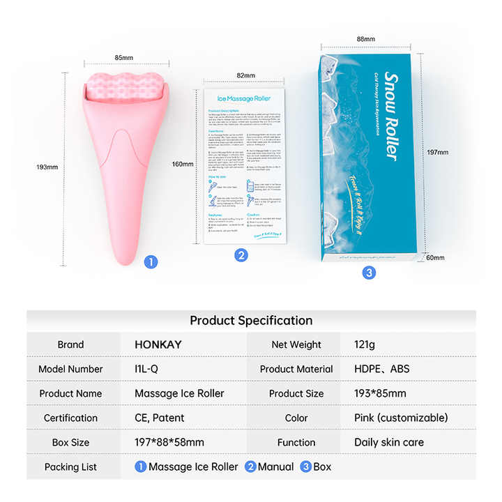 Soicy Ice Derma Roller Medical Grade Face Massager Beauty Tools With Ce ...