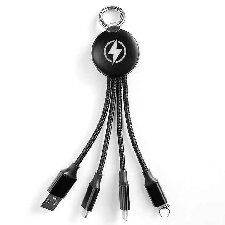 High Speed 3 in 1 Usb Charging Cable Nylon Braid 3 in 1 Led Glow ...