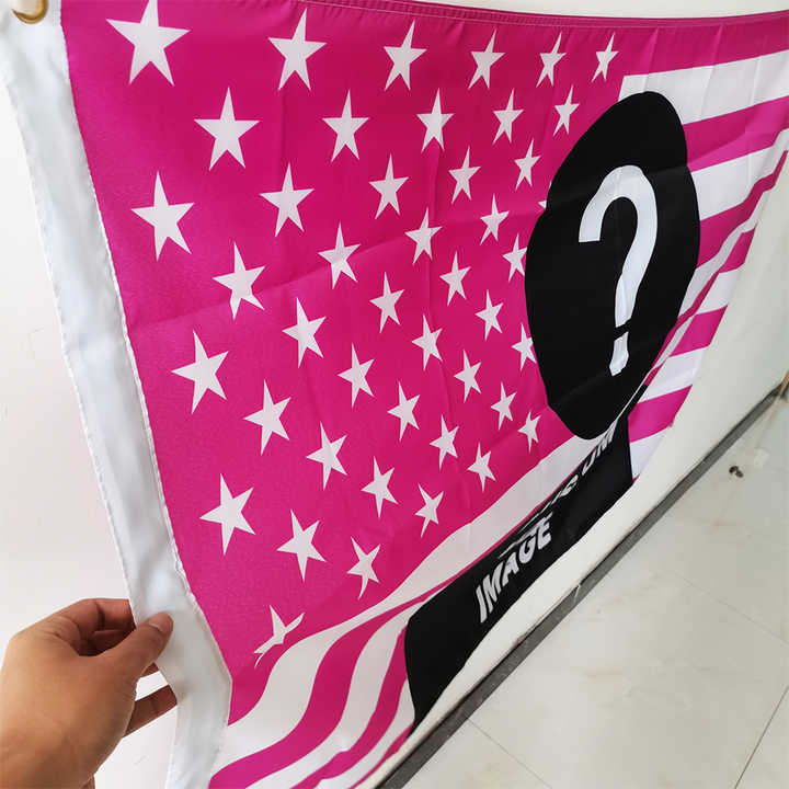Custom Pink America 3X5 Ft Flag Bars Concerts Rooms Decor Flags With ...