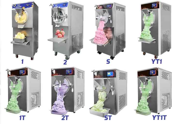 High Quality Patent 5 Program Horizontal Italian Batch Freezer Commercial Gelato Hard Ice Cream ...