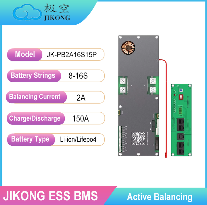 JKBMS Energy Storage Inverter Bms Lithium Batteries Smart Bms Lifepo4 8 ...