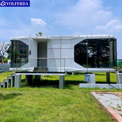 VOLFERDA E7 Space Capsule House Prefab Houses Set kitchen Cabinet ...