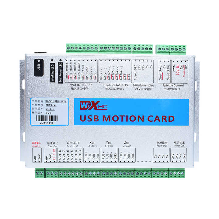 Xhc Mach3 Usb Link Type Mach3 Usb Motion Card Cnc Control Card Breakout Board 2000khz Mk4 Mk3 V