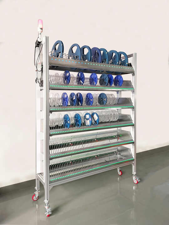 Smart Storage for PCB SMT Lighting - Intelligent Reel Shelves