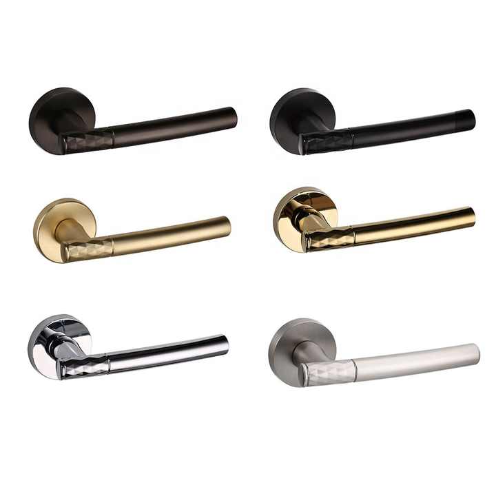 FILTA Patented Factory Interior Door Handle Modern Nickel Zinc Wood ...