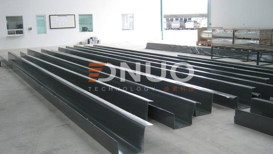 DNUO FRP Fiber GRP Rain Water Channel Gutter Roof Sheet Machine for ...