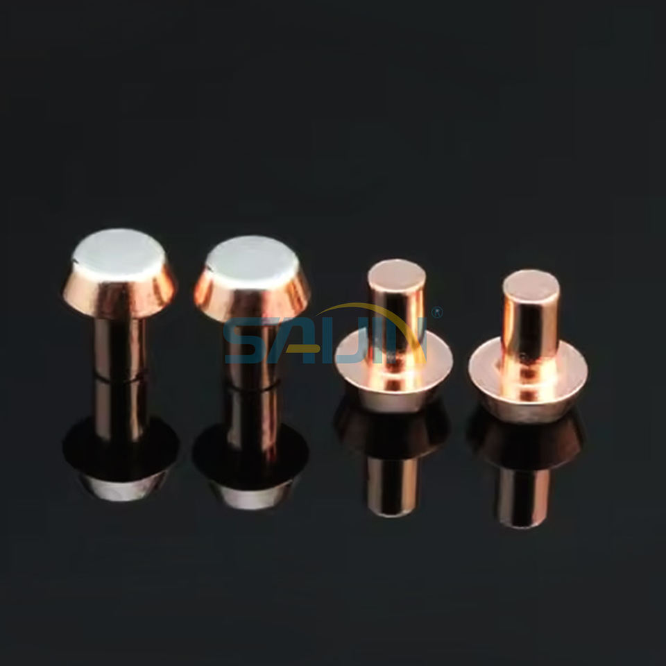 SAIJIN Brass Electric Contacts Silver Bimetal Rivets Switches Connector ...