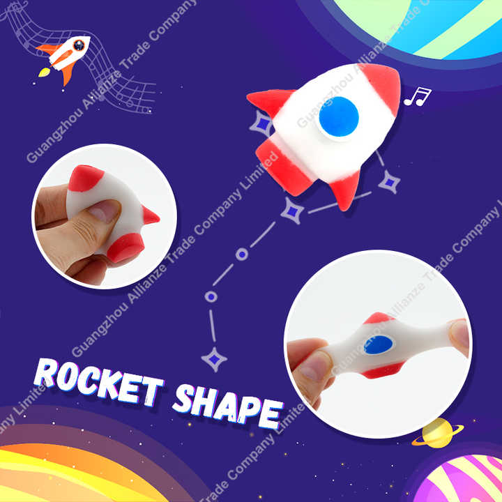 12 Styles Squeeze Toys Kawaii Cute Mini Alien Rocket Astronaut Planet ...