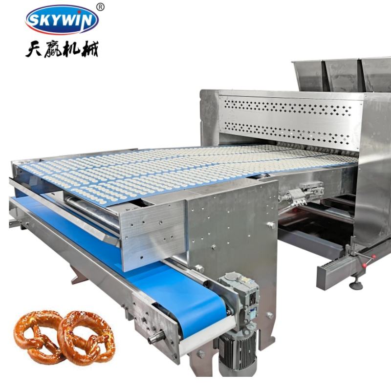 Fully Automatic Alkaline Salty Pretzel Biscuit Stick Froming Machine ...