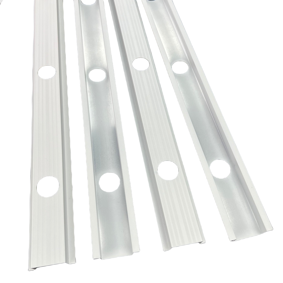 Permanent Track Aluminum Profile for 3cm Pixel Light - 1m Long, 5 Holes ...