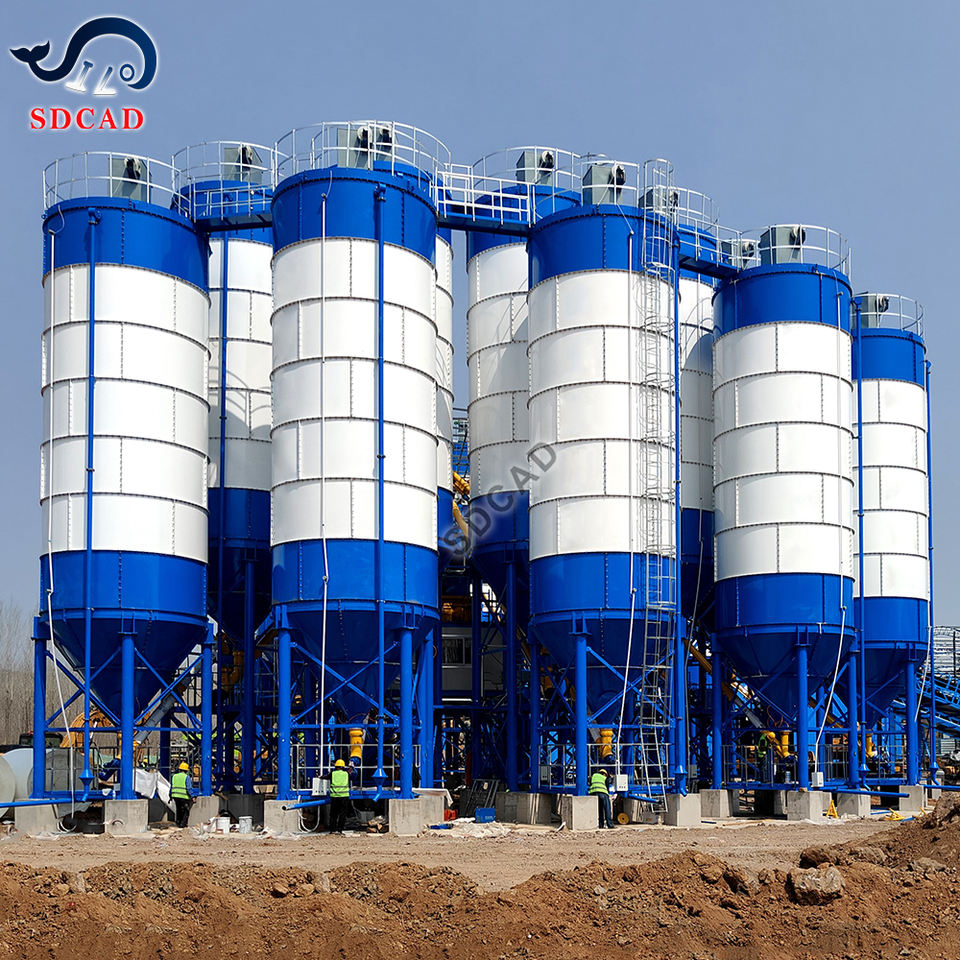 Wear-Resistant Silica Sand and Machine-Made Sand Storage Bolted Silo ...