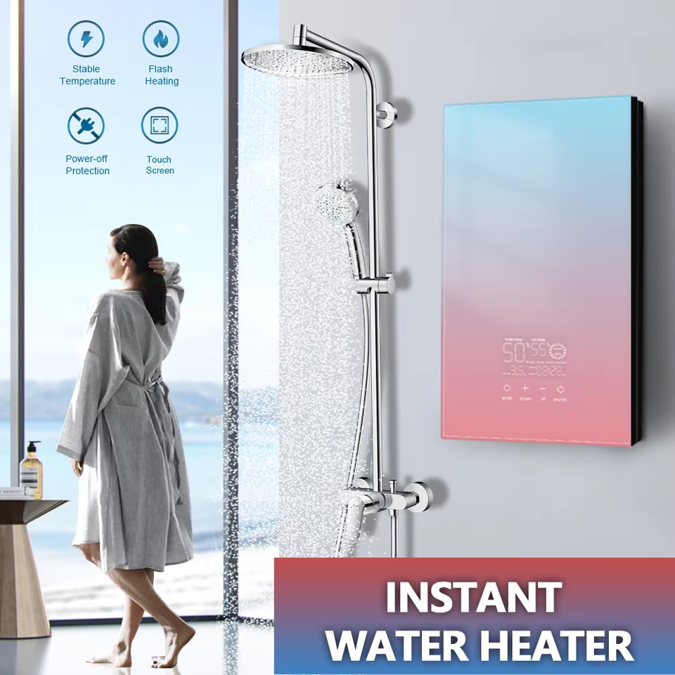 New Design Tankless Electric Water Heaters LED Digital Display 8.5KW ...