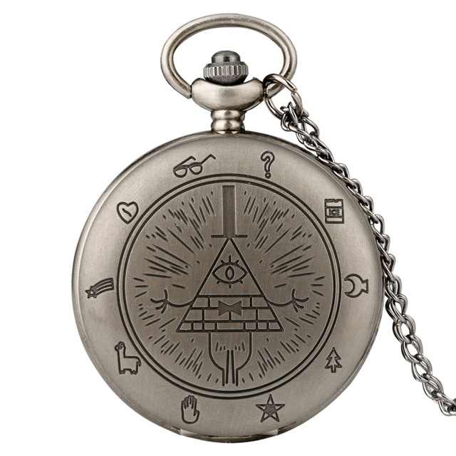 Bill Cipher Gravity Falls Theme Quartz Pocket Watch Wholesale