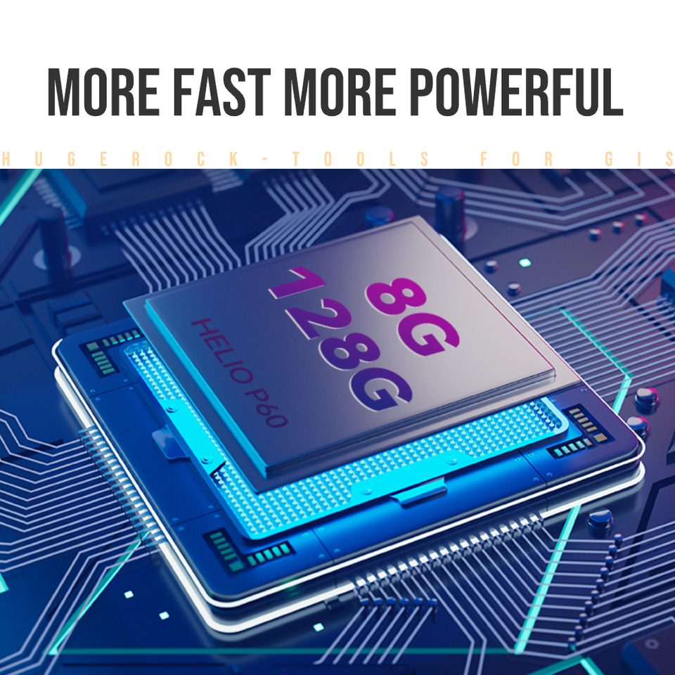 For HUGEROCK G101N 10.1'' GPS RTK GNSS Tablet PC Octa Core 14600mAh Battery High Precision ...