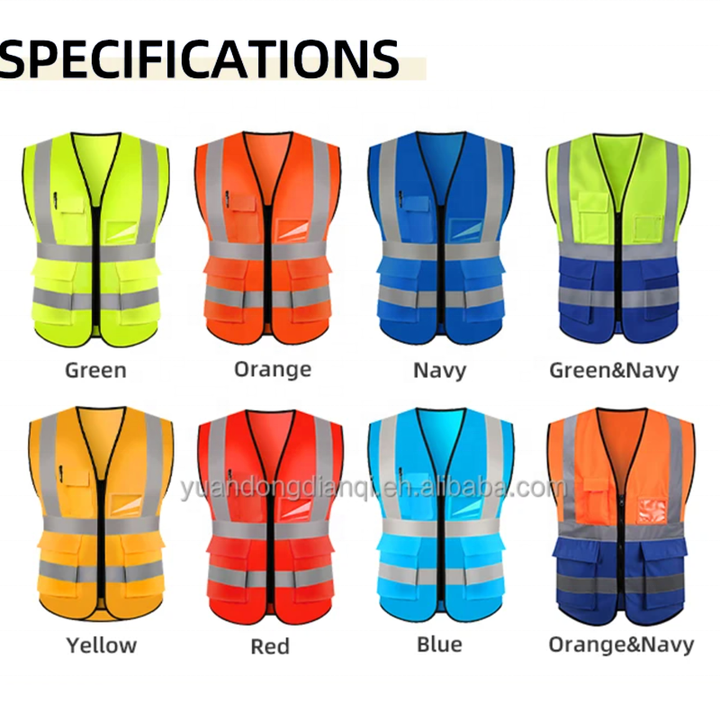 High Visibility Security Motorcycle Reflective Safety Vest for Road ...
