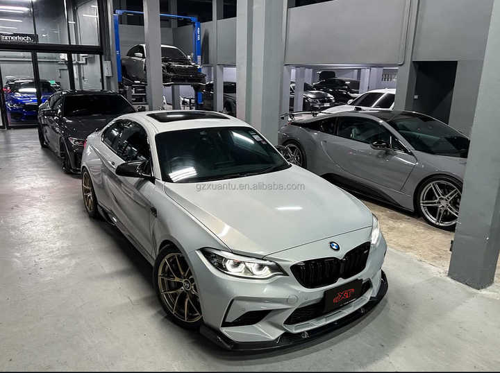 F87 3D Style Carbon Fiber Front Bumper Lip Chin for BMW 2 Series M2C ...