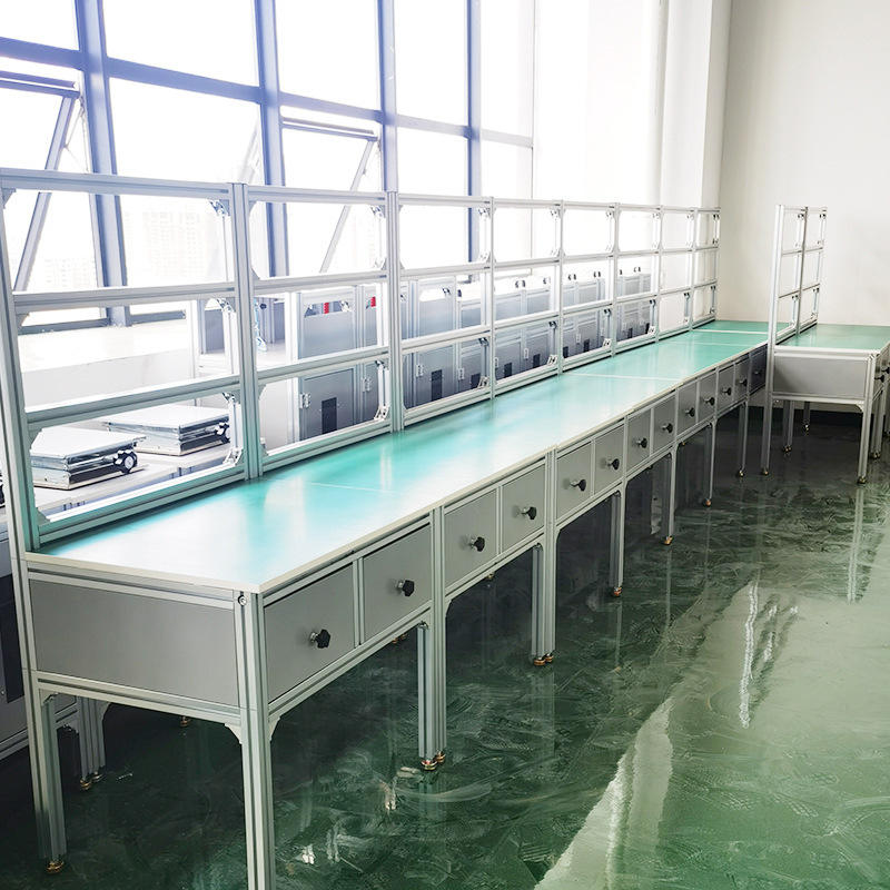 ESD Kaizen Tube Assembly Line Workbench Anti-Static Factory Workshop ...