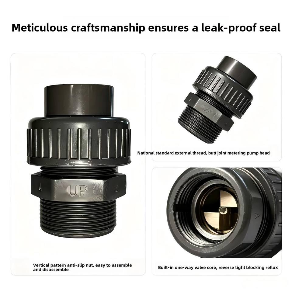 PVC One-Way Valve Mechanical Diaphragm Metering Pump Check Valves ...