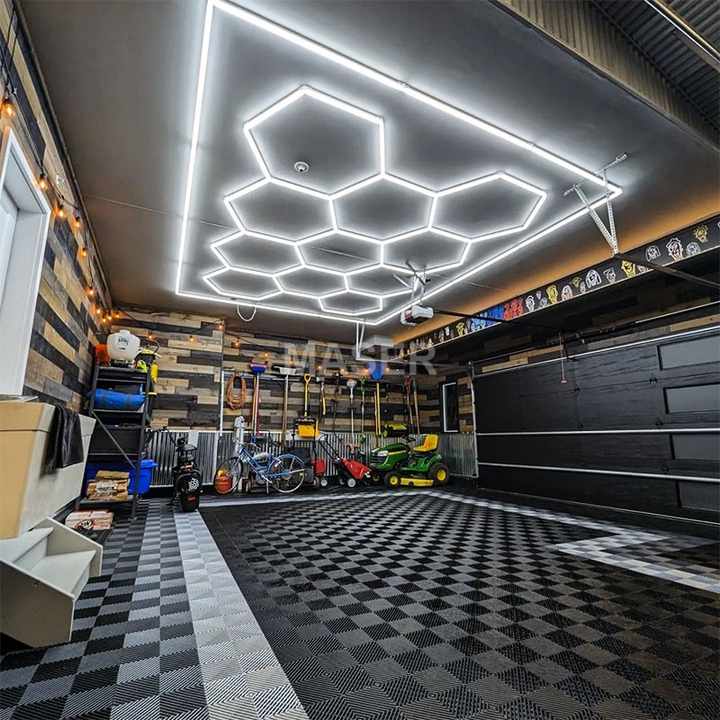 High Quality Hex Lights Honeycomb Lights Garage Ceiling Lights for Car Workshop Barbershop 11 ...