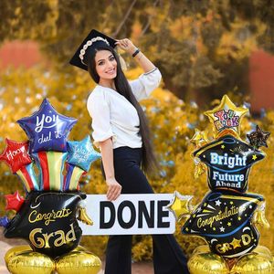 Vente en gros décorations de remise des diplômes bleu or pour l ...
