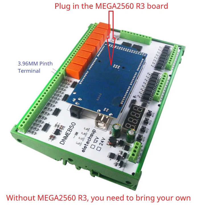 DNMEB50 - MEGA2560 R3 IO Expanding Module for Arduino PLC