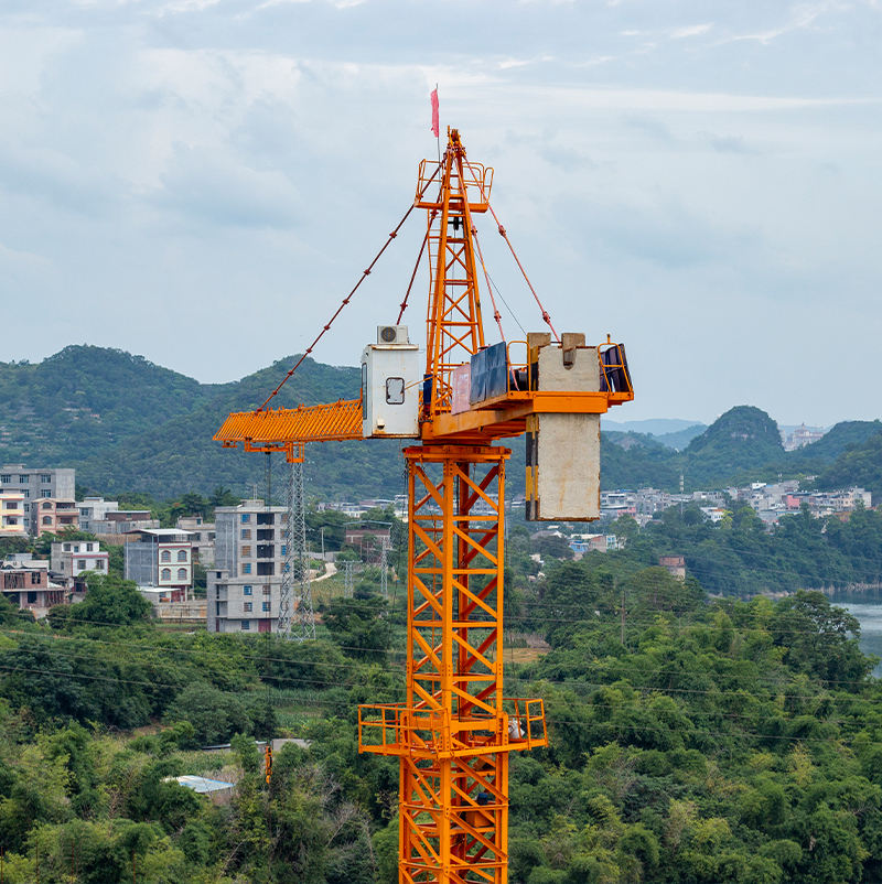 P5015-8A Luffing Jib Tower Crane 50m Jib Boom Best Prices 8 Tons ...