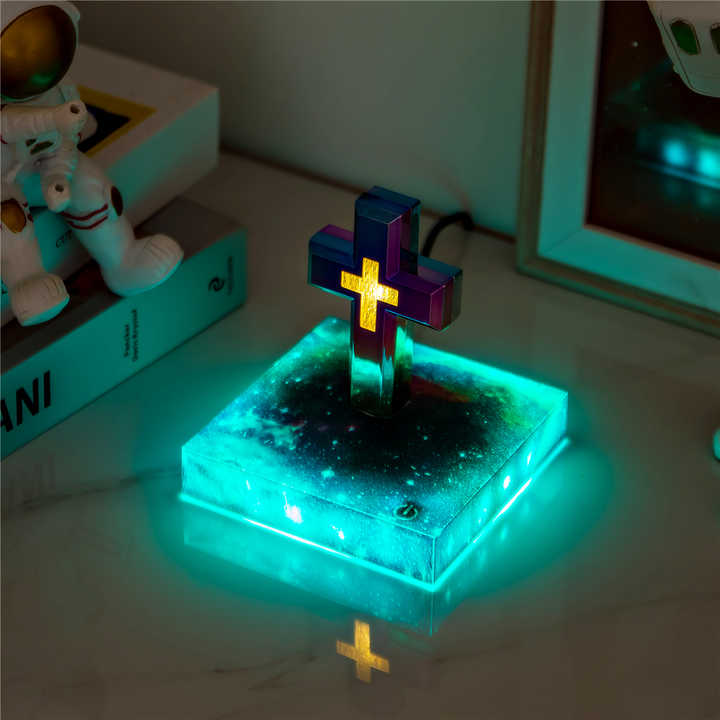 Magnetic Levitating Cross with Touch Control & Christian Lighting