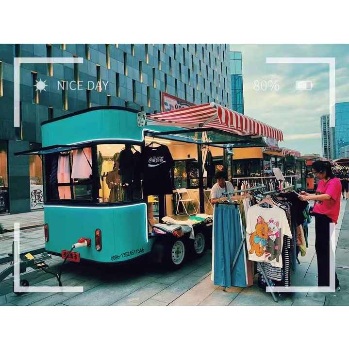 Mobile Electric Clothes Hanger Cart - Perfect for Shop Bus