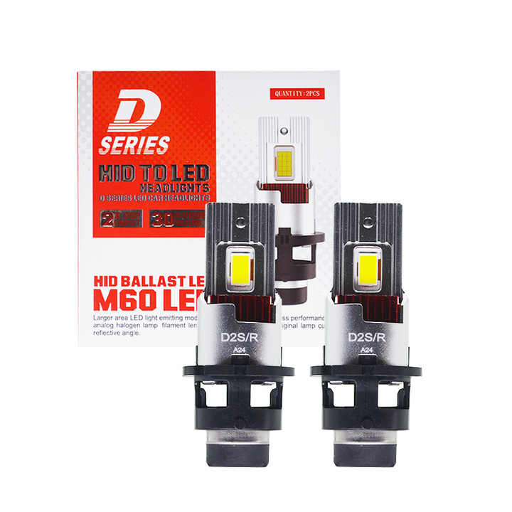 2024 SUKIOTO M60 D2S D4S LED Headlight Bulbs 1:1 LED Replace Headlamp 12V 24V D2R D4R 90W LED ...