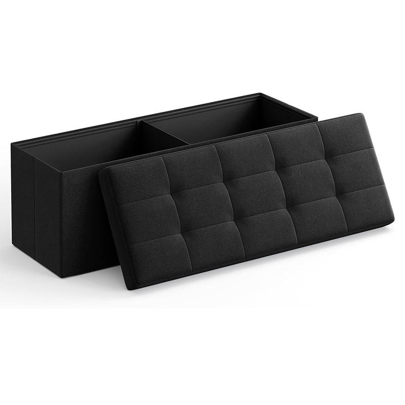 Hot Seller 110cm 40 Inch Folding Storage Ottoman Stool Box Living Room ...