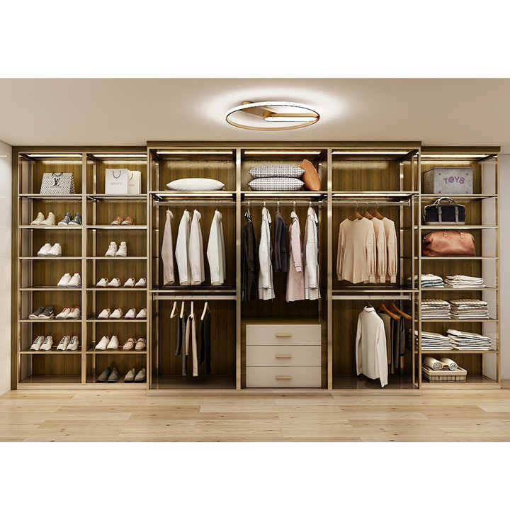 Simple Fancy modern custom clothes organizer walk-in walldrope wardrobe ...