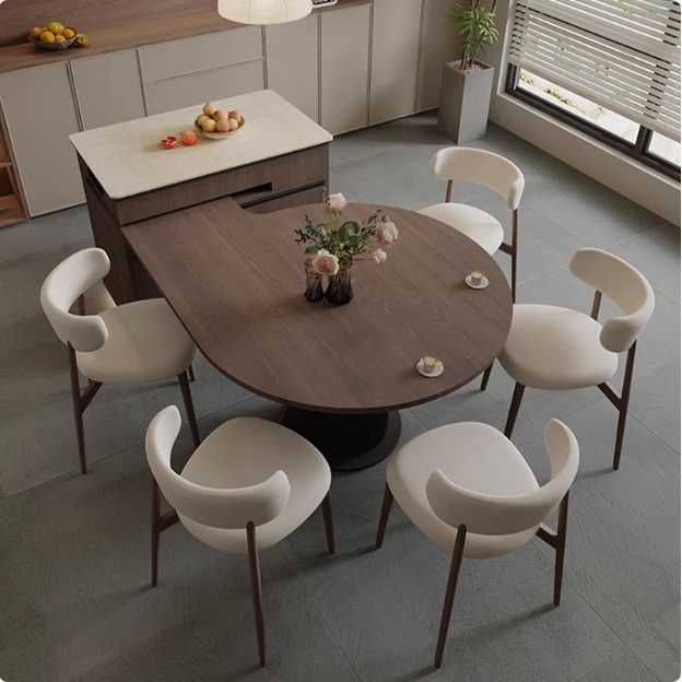 Modern Luxury Italian Style Dining Room Chair with Leather Seat Solid ...