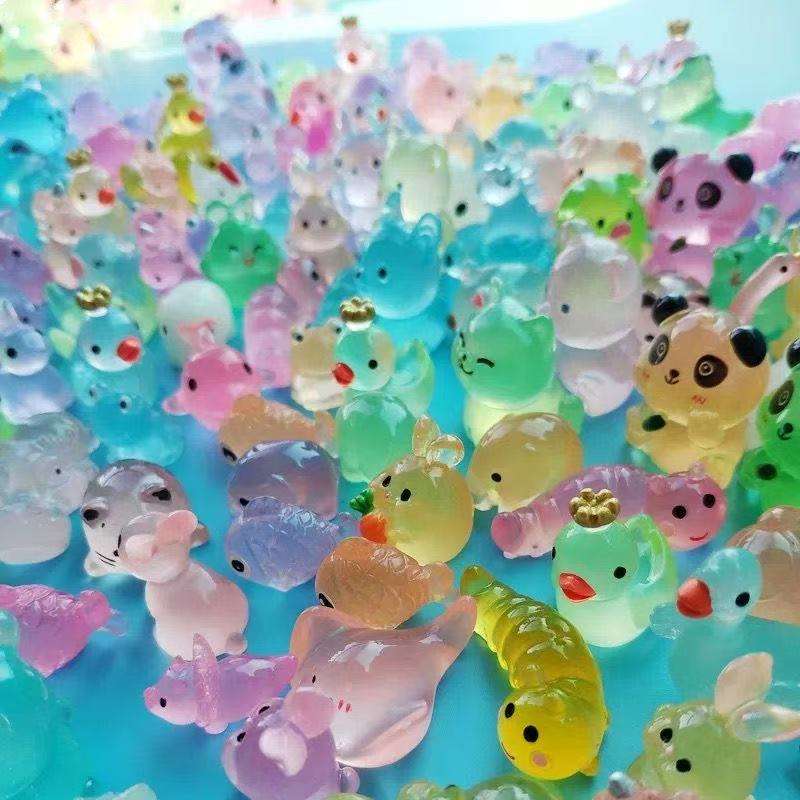 Easter with Blind Box Luminous Solid Resin Miniature Animal Model ...