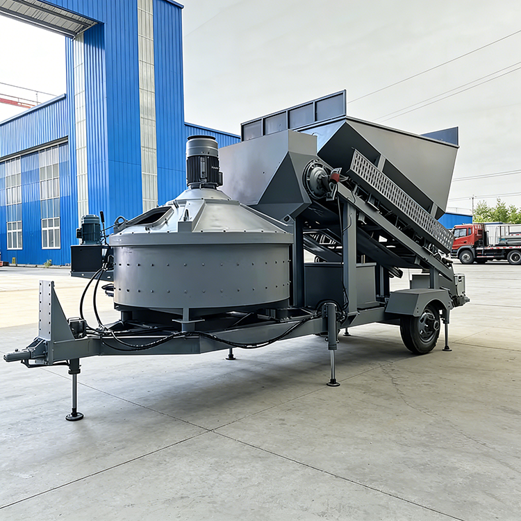 Portable Aggregate Concrete Batching Plant Production Line Planetary ...