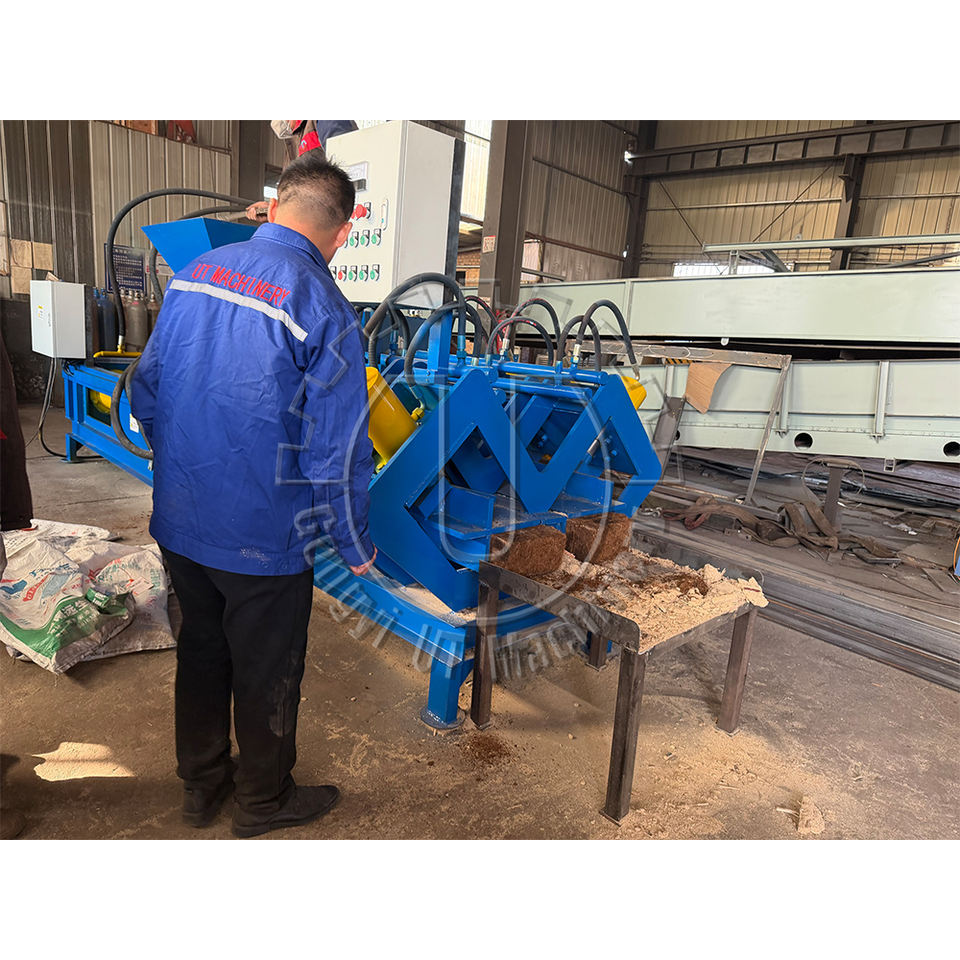 Automatic Dual Discharge 650g Coco Peat Briquette Press with Hydraulic ...