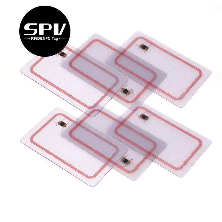 Customized Dual Chip RFID Plastic Business Card Rewrite NFC Transparent ...