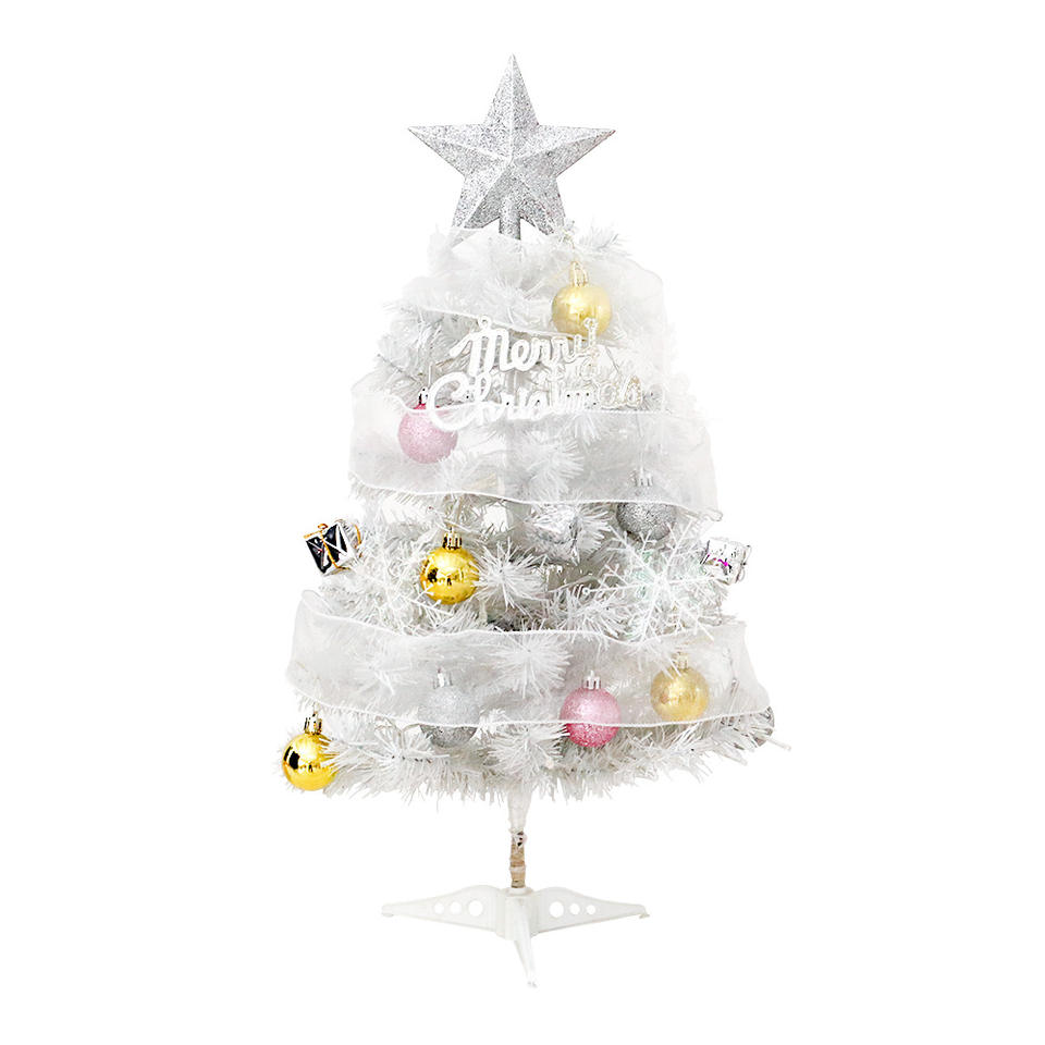 45cm 60cm Prelit PVC Artificial Christmas Tree With Led Lights Custom ...