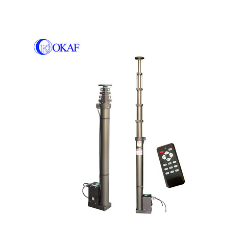 Vehicle Mounted Pneumatic Telescopic Mast with PTZ Surveillance Camera ...