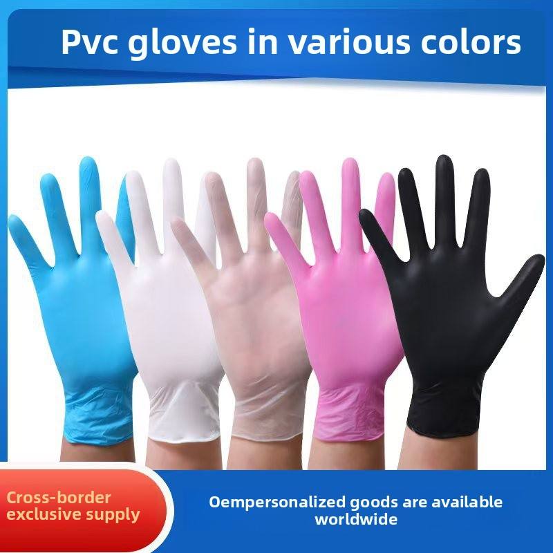 Wholesale Disposable Black Composite Nitrile PVC Gloves Thick Durable ...