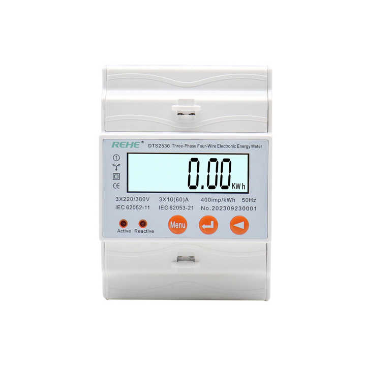 RS485 Modbus RTU Digital Din Rail Kwh Multimeter for Power Consumption ...