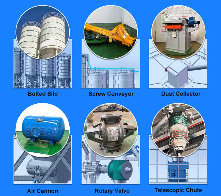 Customized 100 Ton Steel Silo Bolted Steel Silo Silo Machine Storage ...
