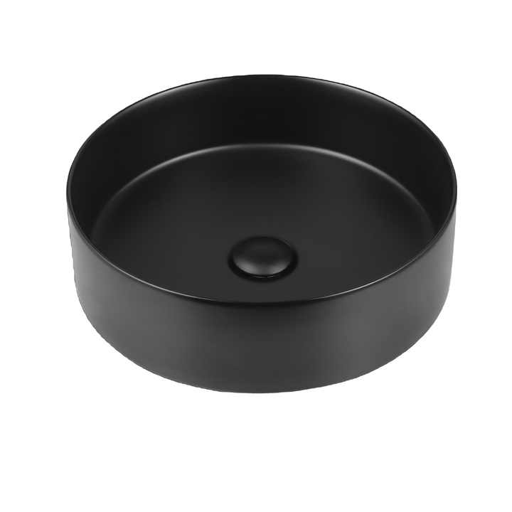 Hand Round Circular Wash Basin Matt Black Popular Design Above Counter ...